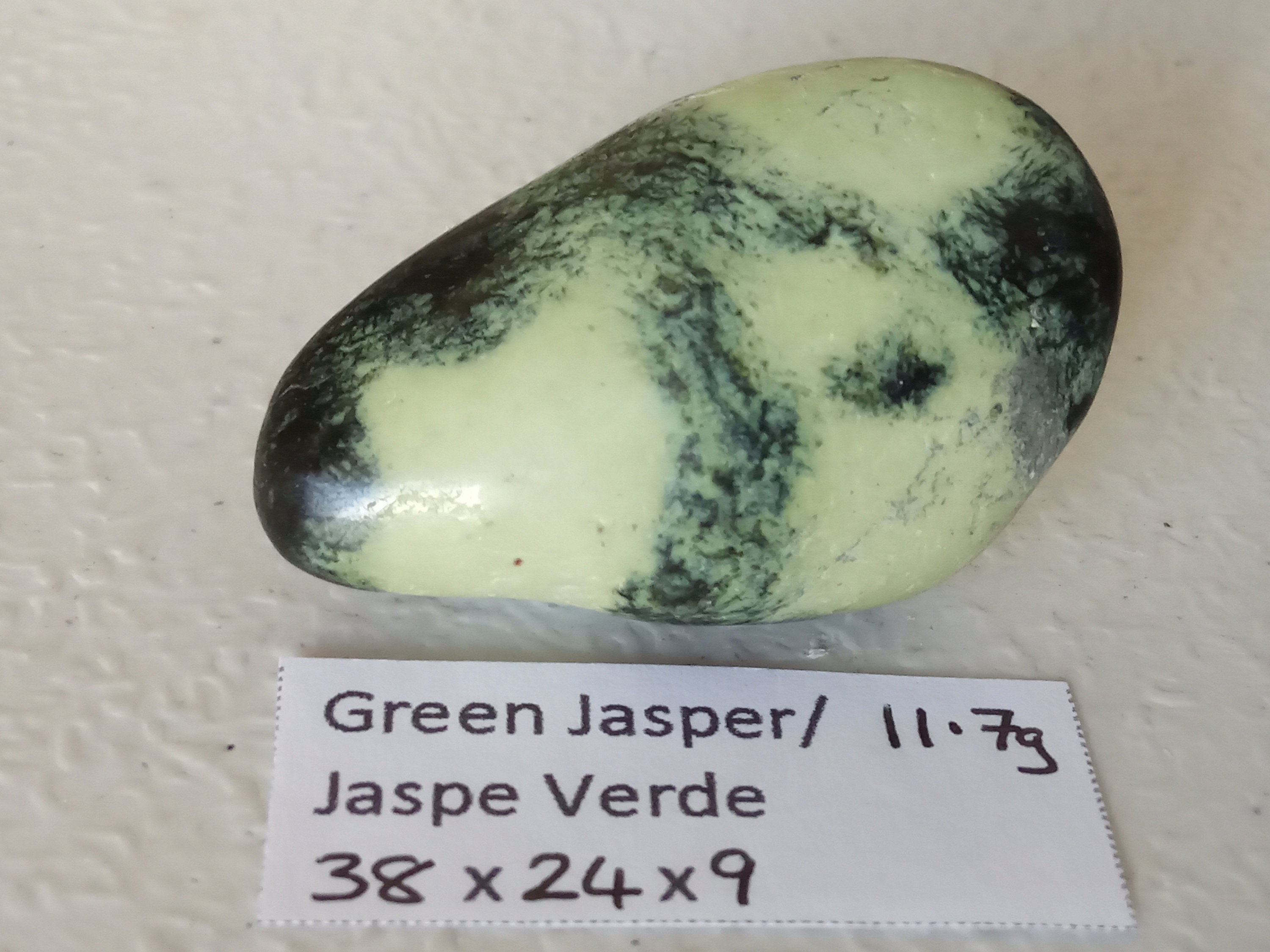 11.7g grüner Jaspis / Jaspe verde 100% natürliche | Etsy