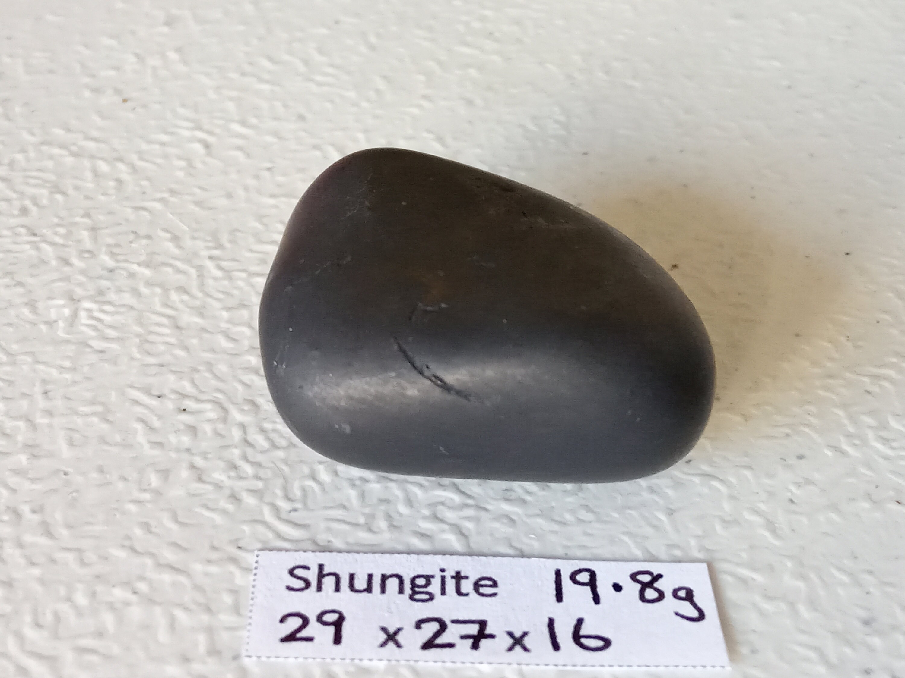 19.8g RUSSIAN Shungite / Shungita tumbled polished Healing | Etsy