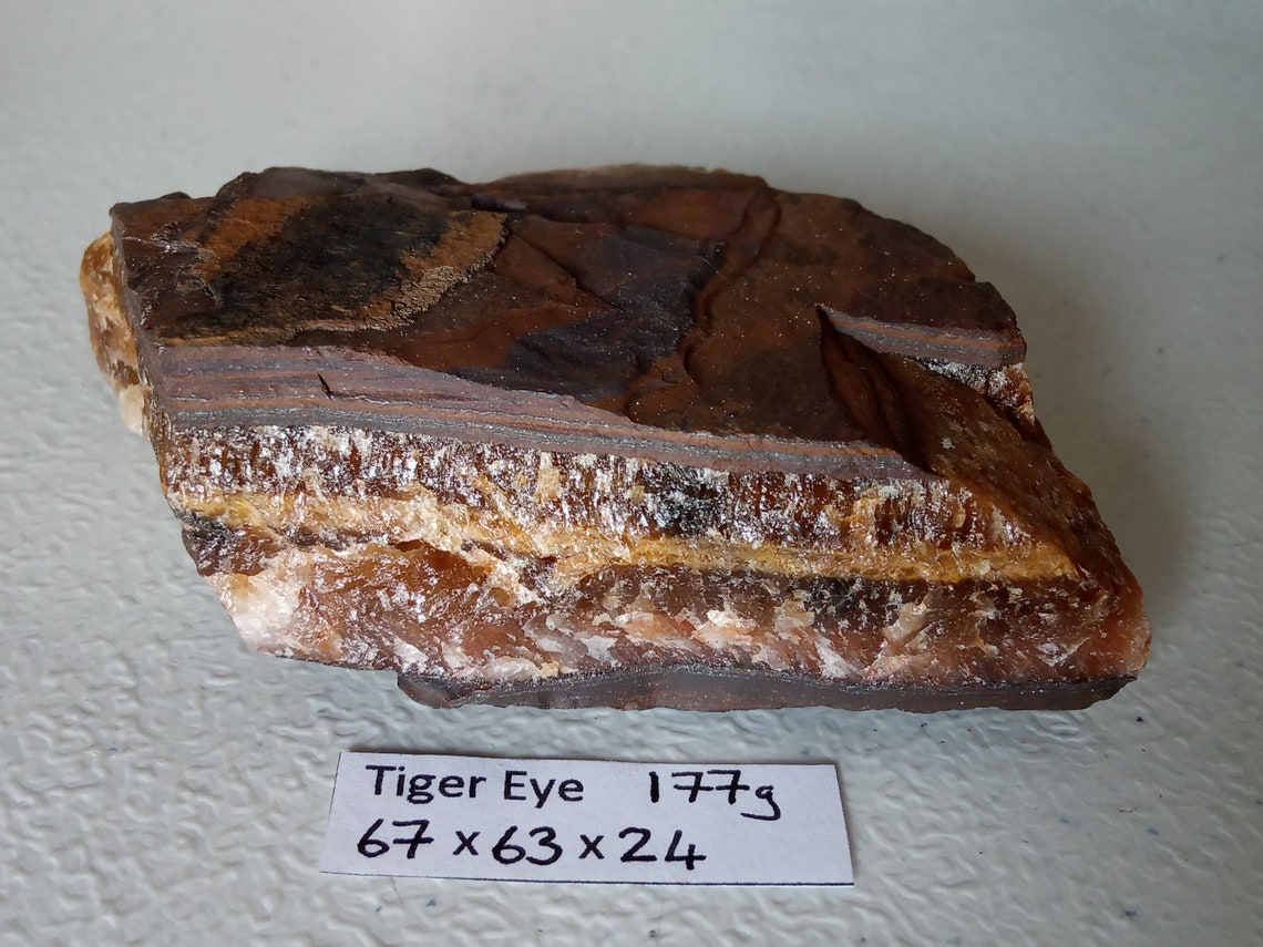 177g Natural Rough Tigers Eye Quartz Crystal Specimen - Etsy