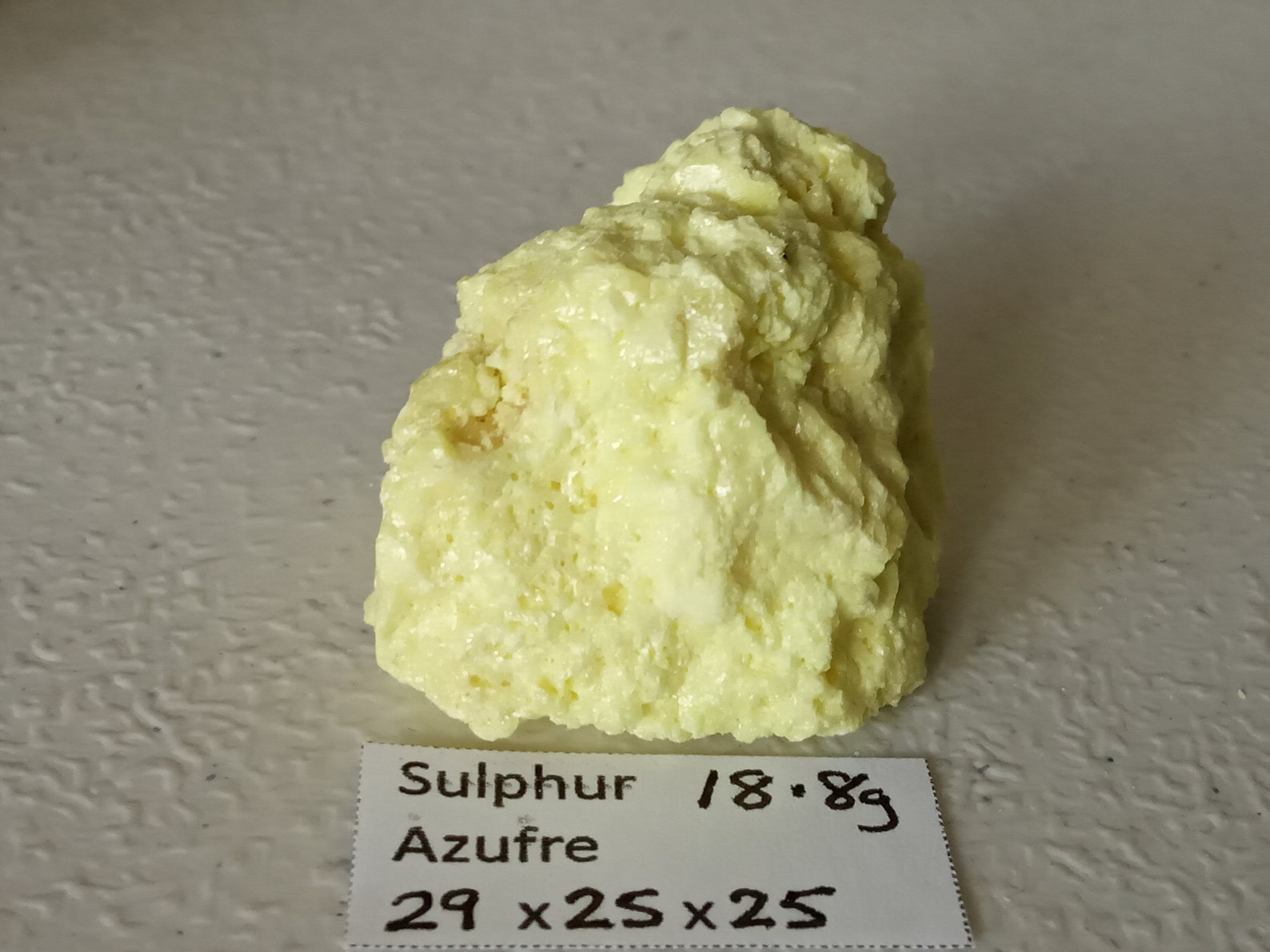 18.8g 100% Natrual Rough Raw Sulfur Sulphur AZUFRE Crystal | Etsy