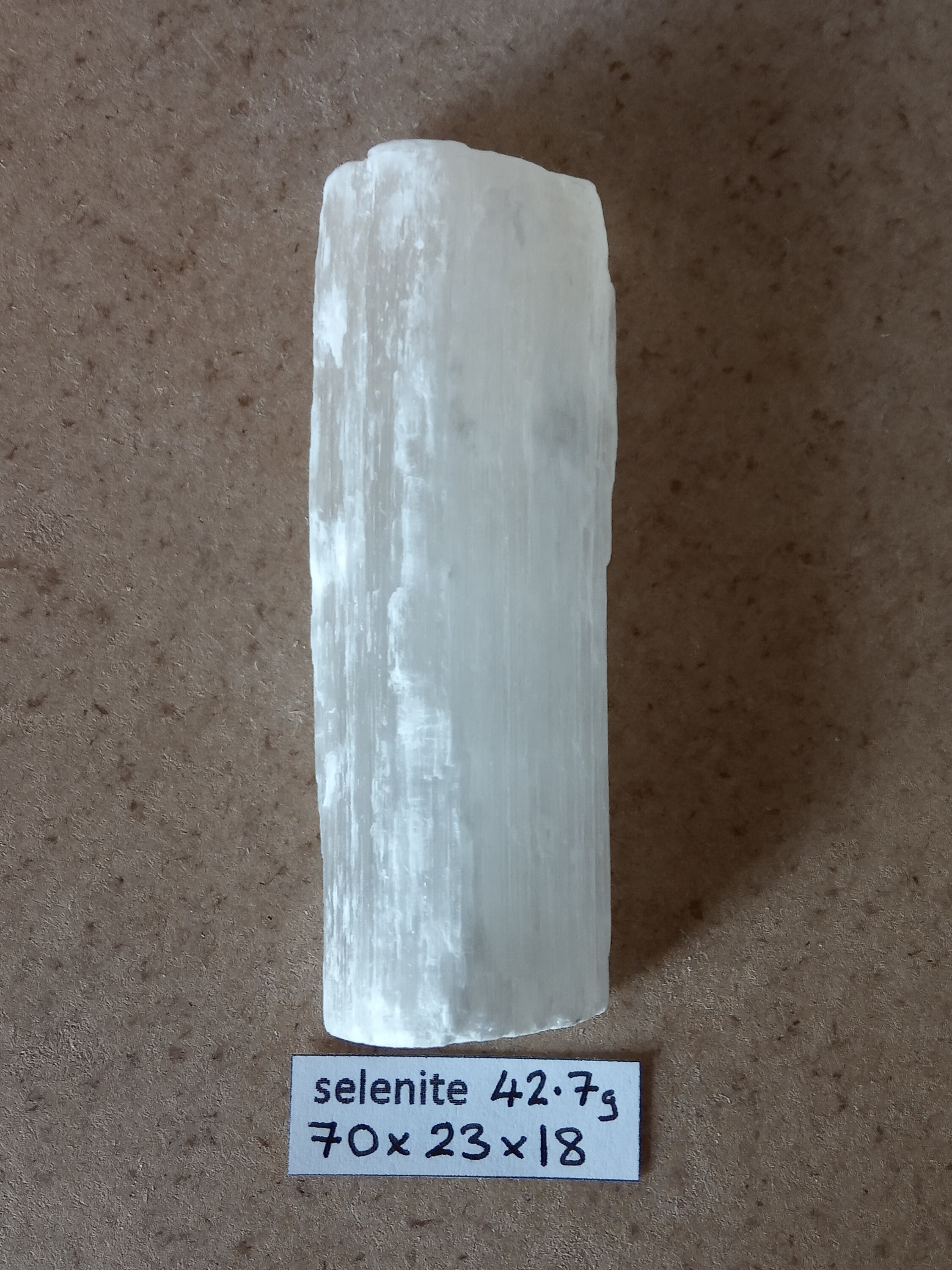 42.7g Selenita blanca / SELENITA Stick Varita áspera Espécimen | Etsy