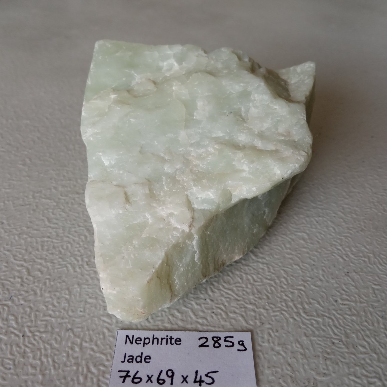 285g Large Natural Rough Mint GREEN JADE Nephrite GEMSTONE - Etsy