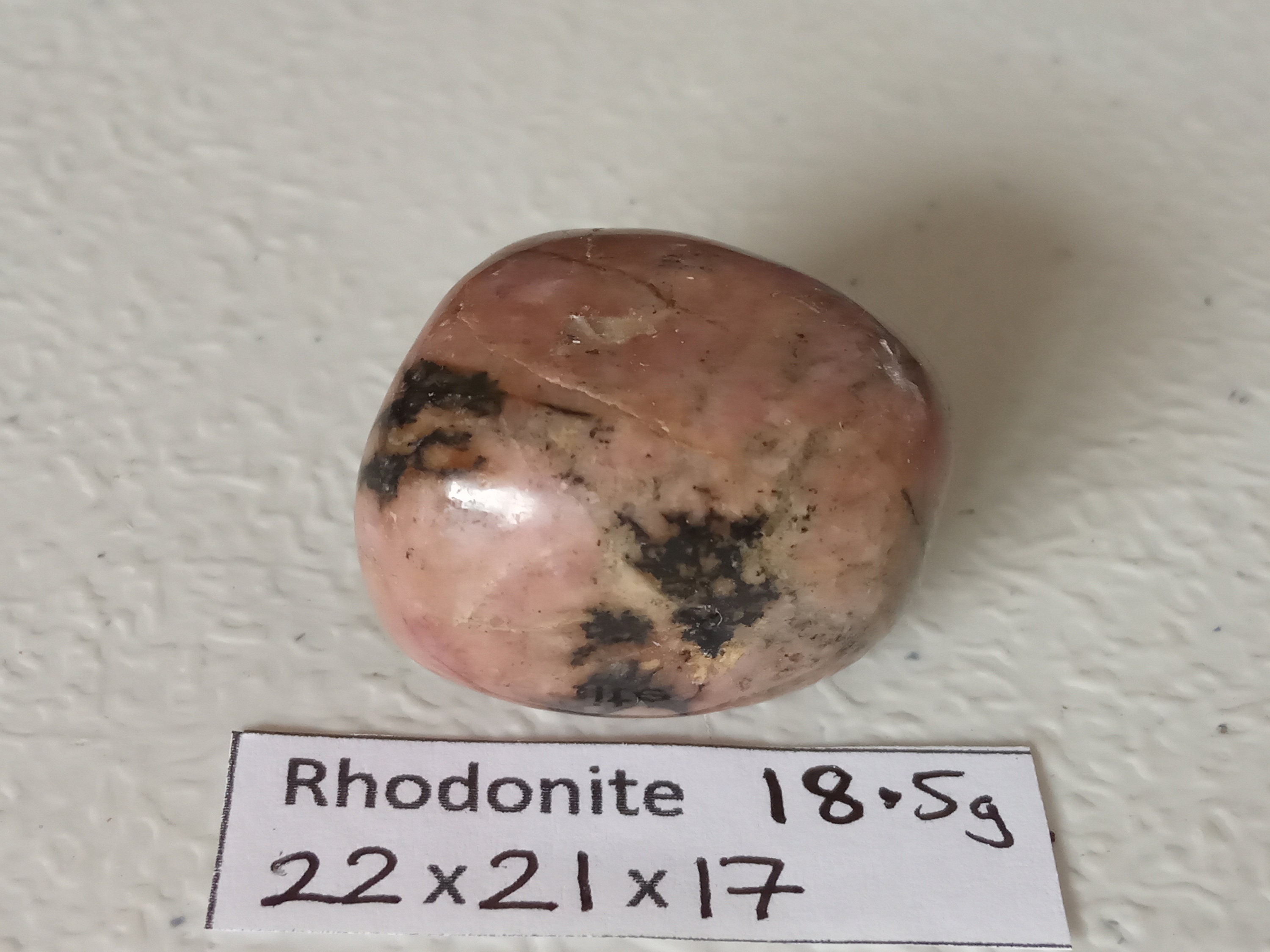 18.5g Natural Rose Rhodonite Crystal Gem Stone Freeform | Etsy