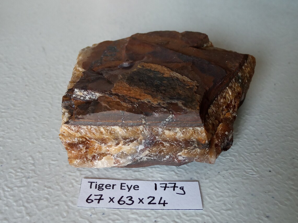 177g Natural rough Tigers eye Quartz Crystal Specimen | Etsy