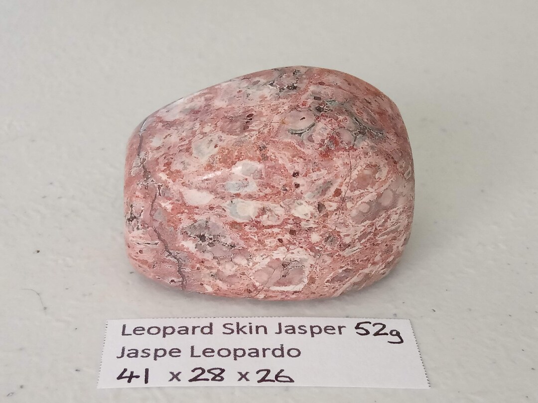 52g Leopard Skin Jasper 100% Natural Tumbled Polished / - Etsy