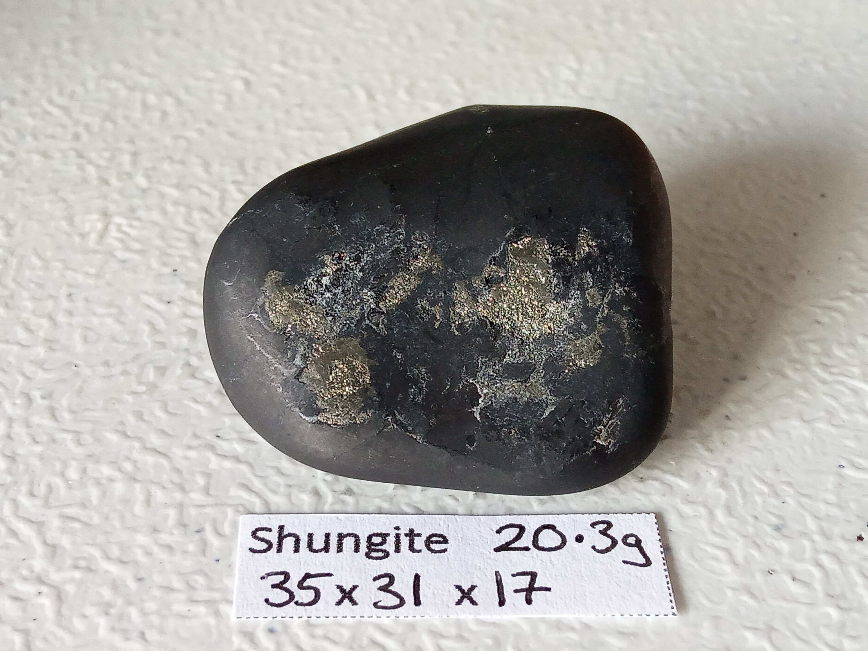 20.3g RUSSIAN Shungite / Shungita tumbled polished Healing | Etsy