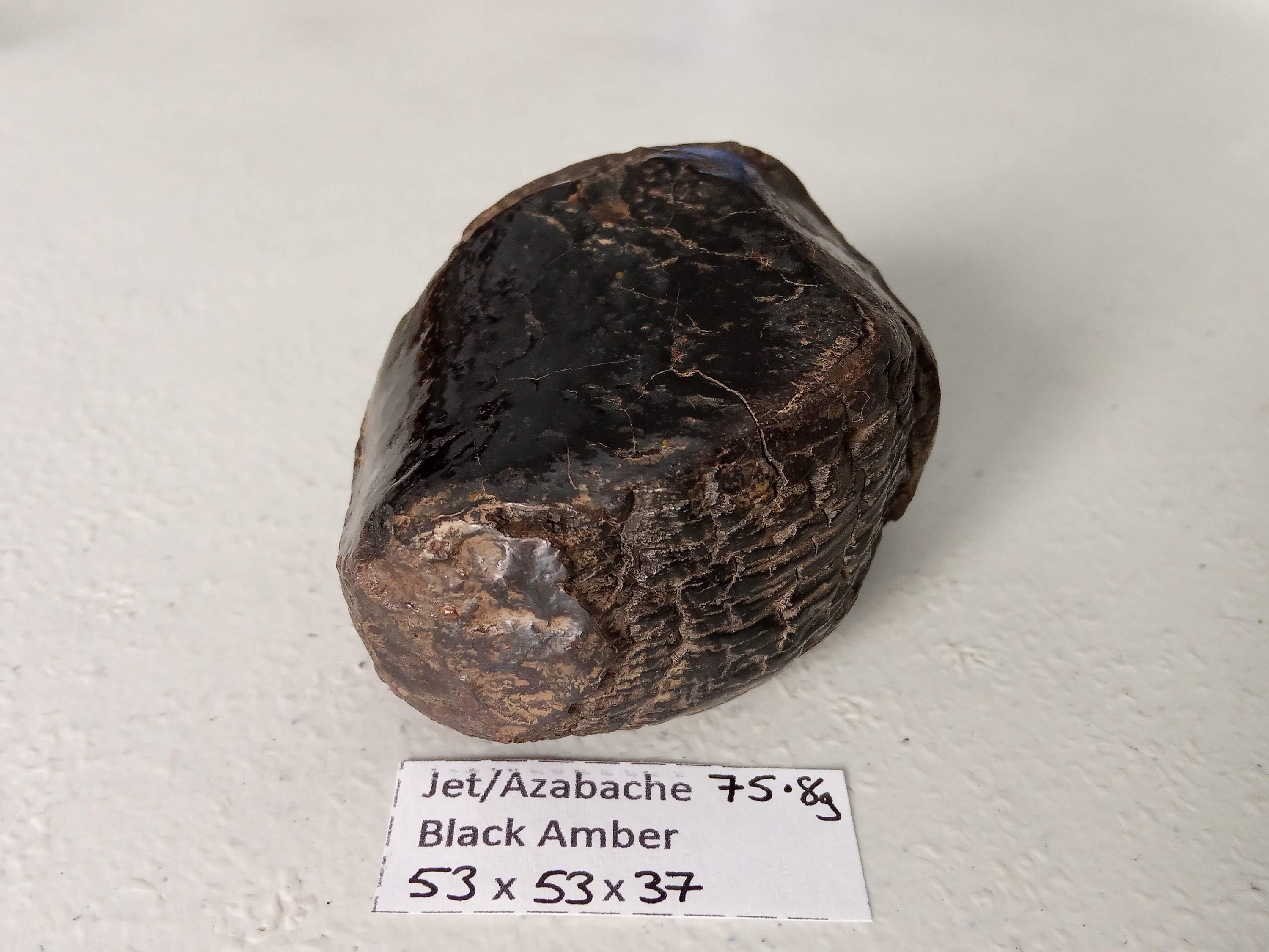 758g 100% JET / Azabach / schwarzer Bernstein / - Etsy.de