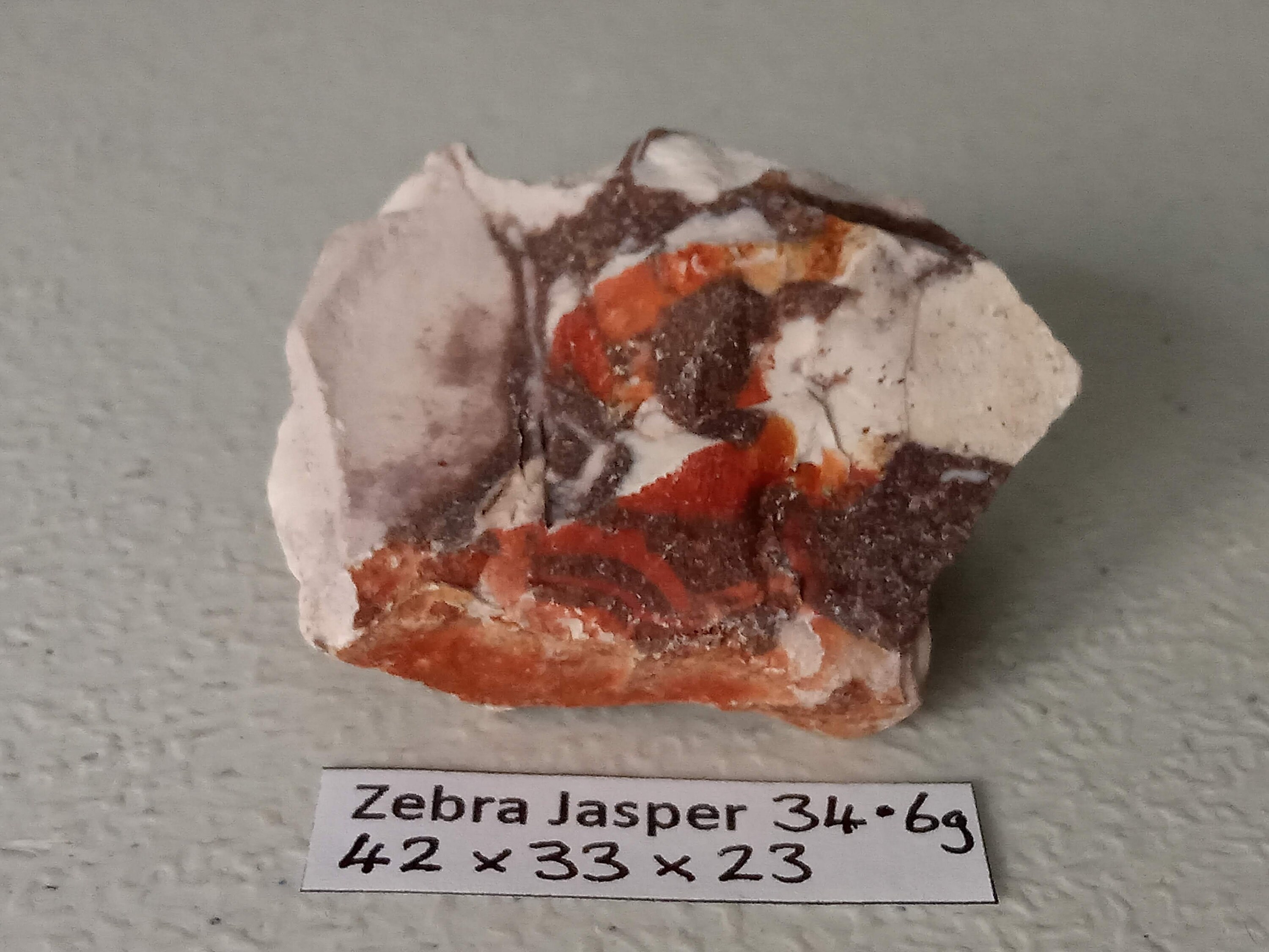 34.6g Beige AND BROWN Zebra Jasper 100% Natural ROUGH Crystal | Etsy