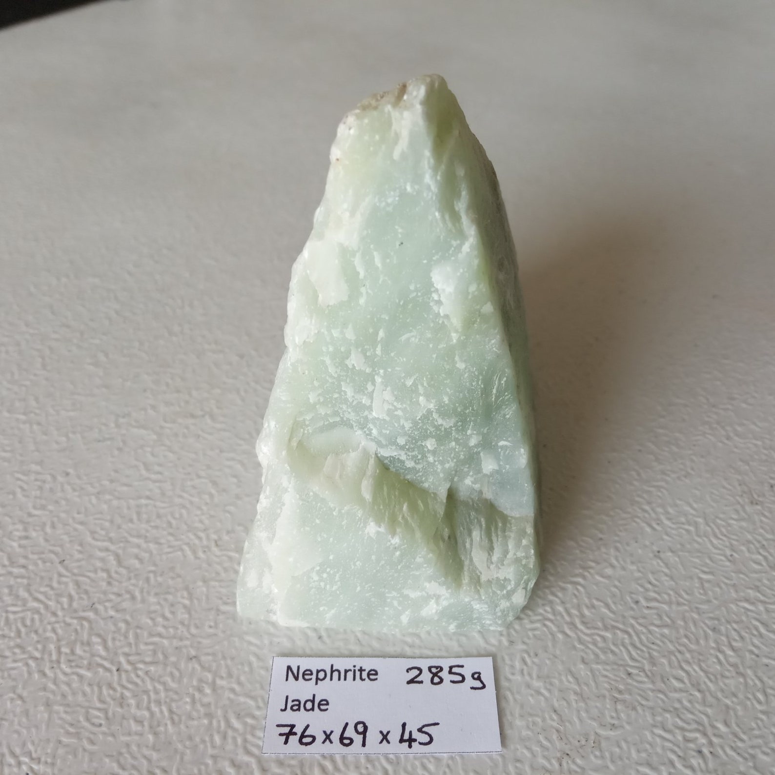 285g Large Natural Rough Mint GREEN JADE Nephrite GEMSTONE - Etsy