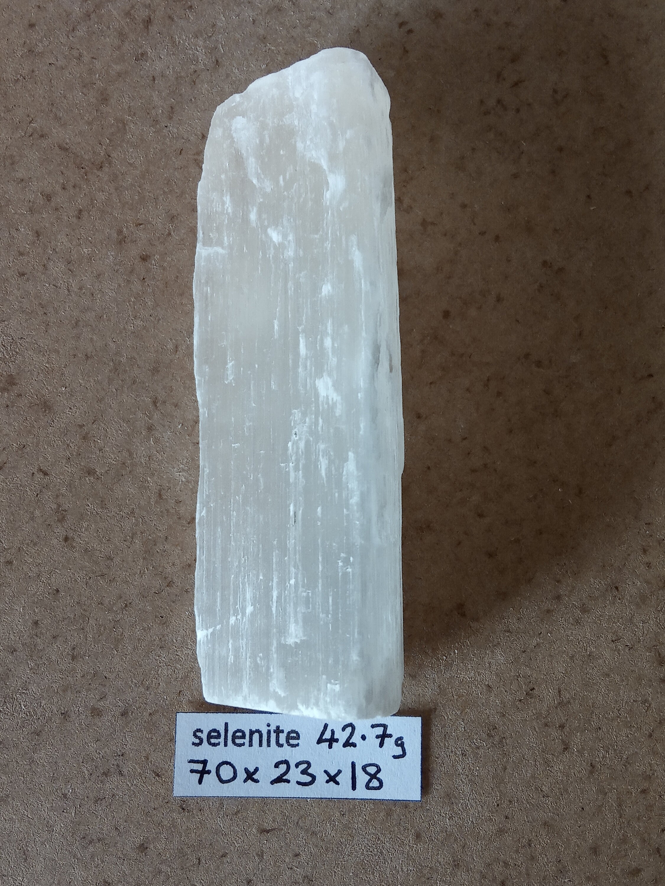 42.7g Selenita blanca / SELENITA Stick Varita áspera Espécimen | Etsy