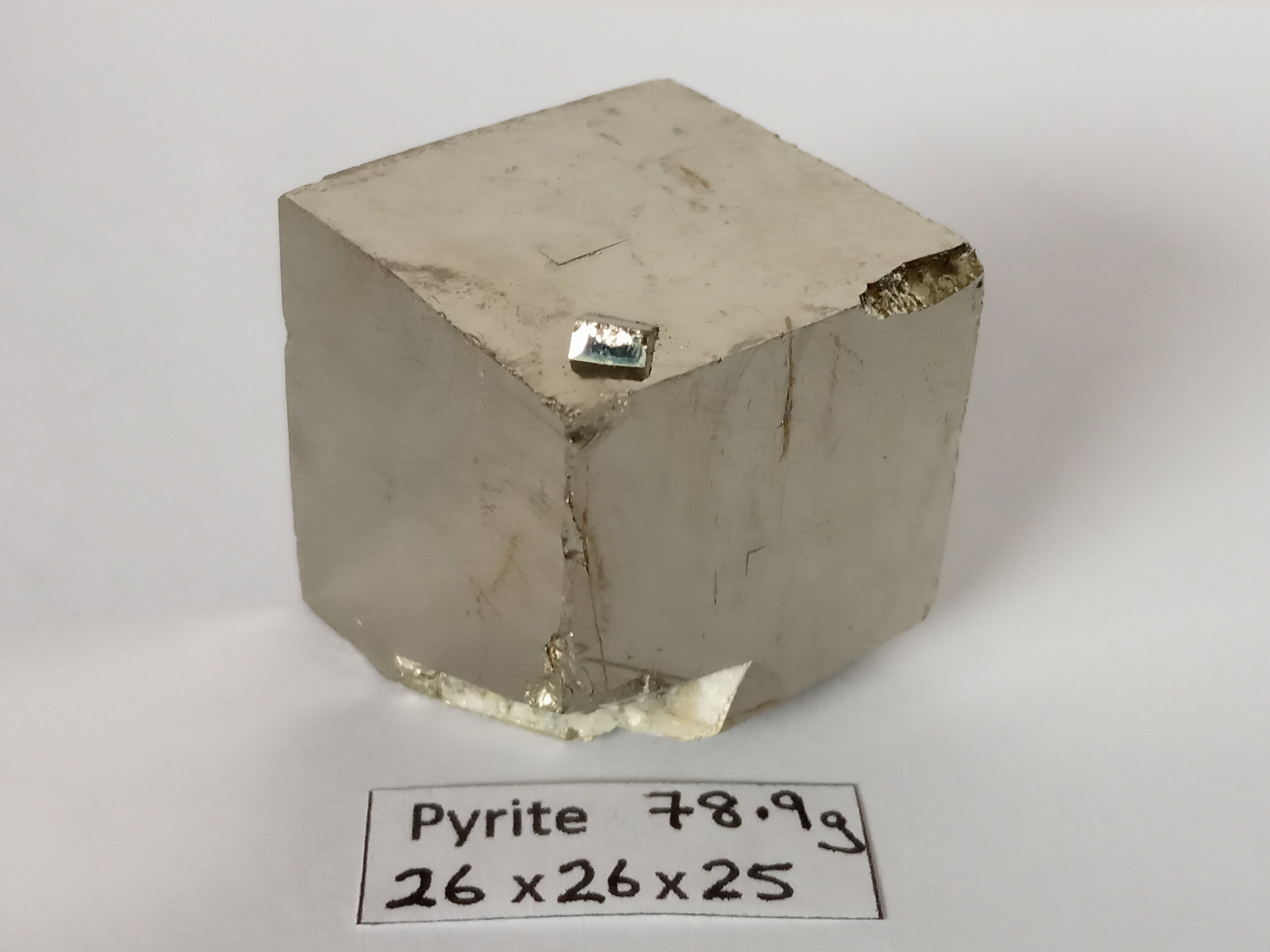 78.9g Real natural pyrite cube / fools gold crystal mineral | Etsy