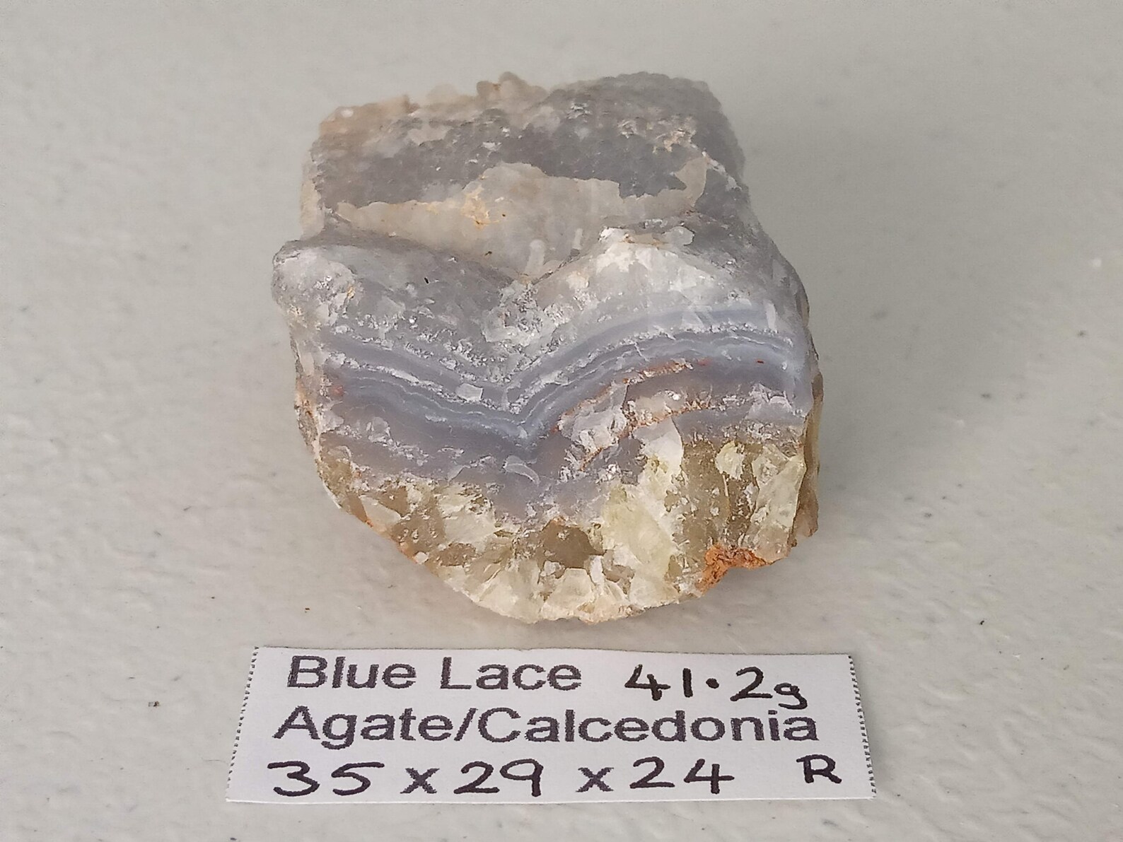 412g Rohblaue Spitze ACHAT / Chalcedon Heilstein Reiki - Etsy.de