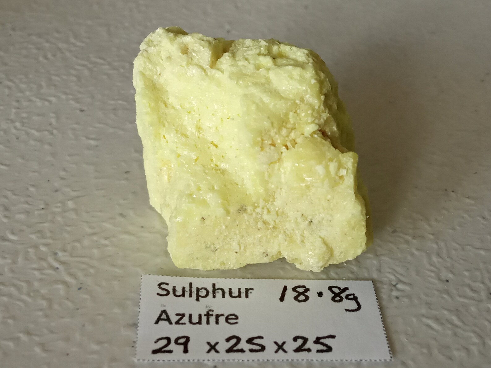 18.8g 100% Natrual Rough Raw Sulfur Sulphur AZUFRE Crystal | Etsy