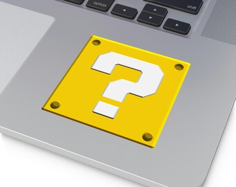 Mario Question Mark Sticker - Etsy