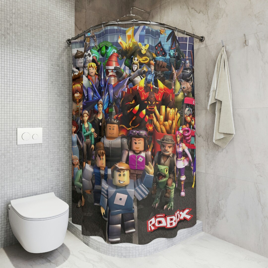 Roblox Polyester Shower Curtain - Etsy