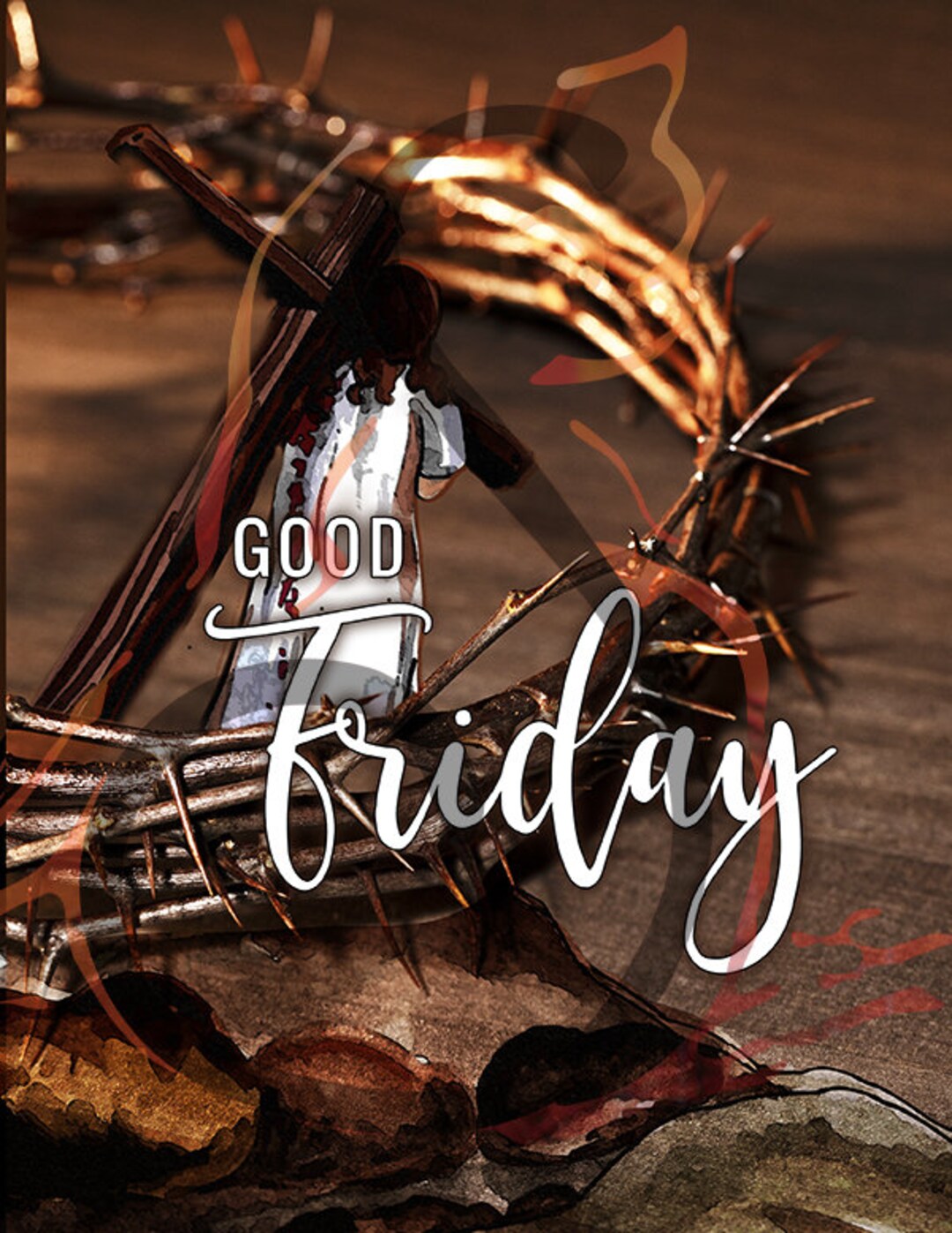 Good Friday - A Day of Reflection and Redemption Bulletin Cover Digital ...