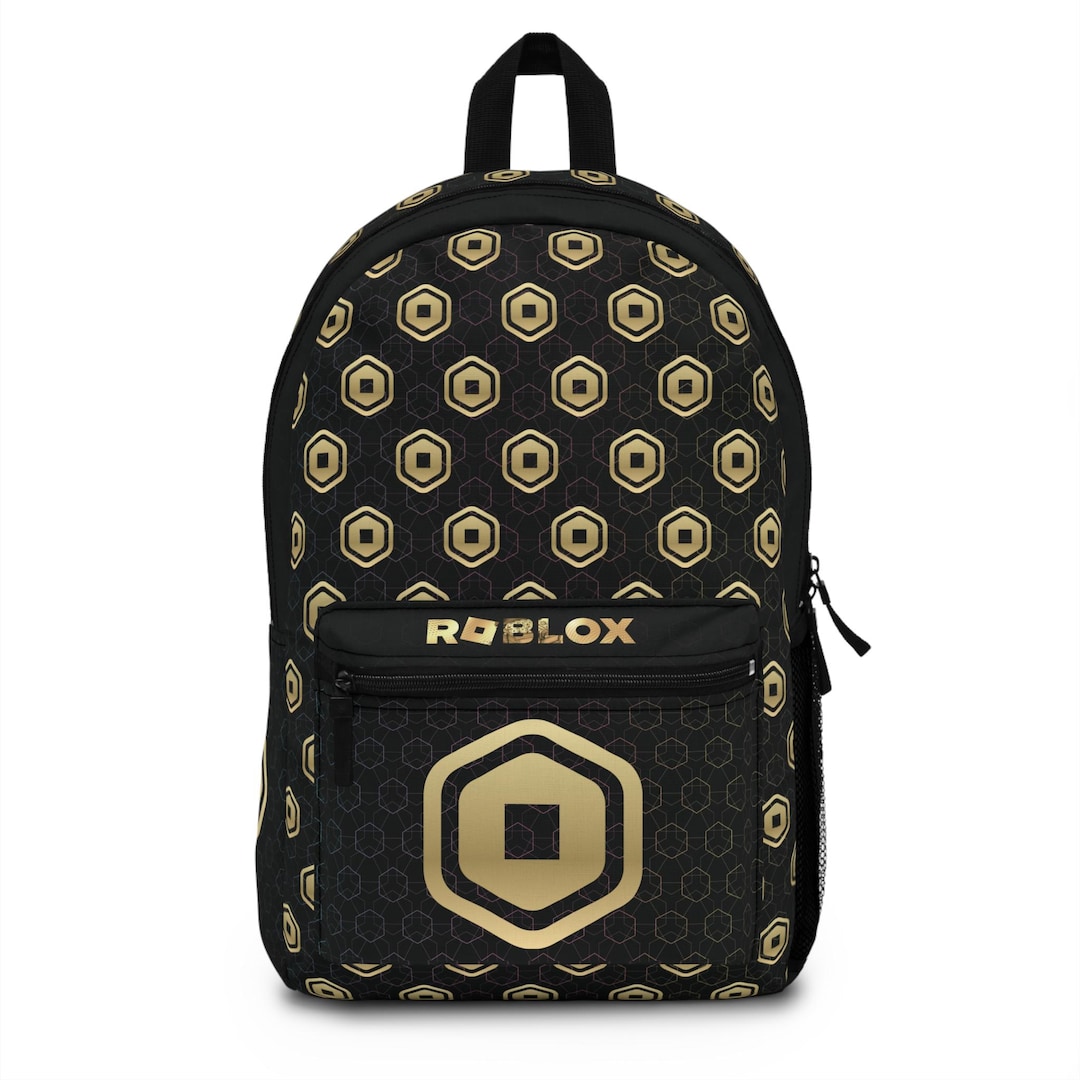 Roblox Robux Backpack: Black Gamer School Bag - Etsy