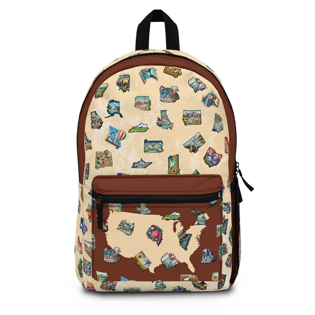 50 States USA Backpack - Etsy