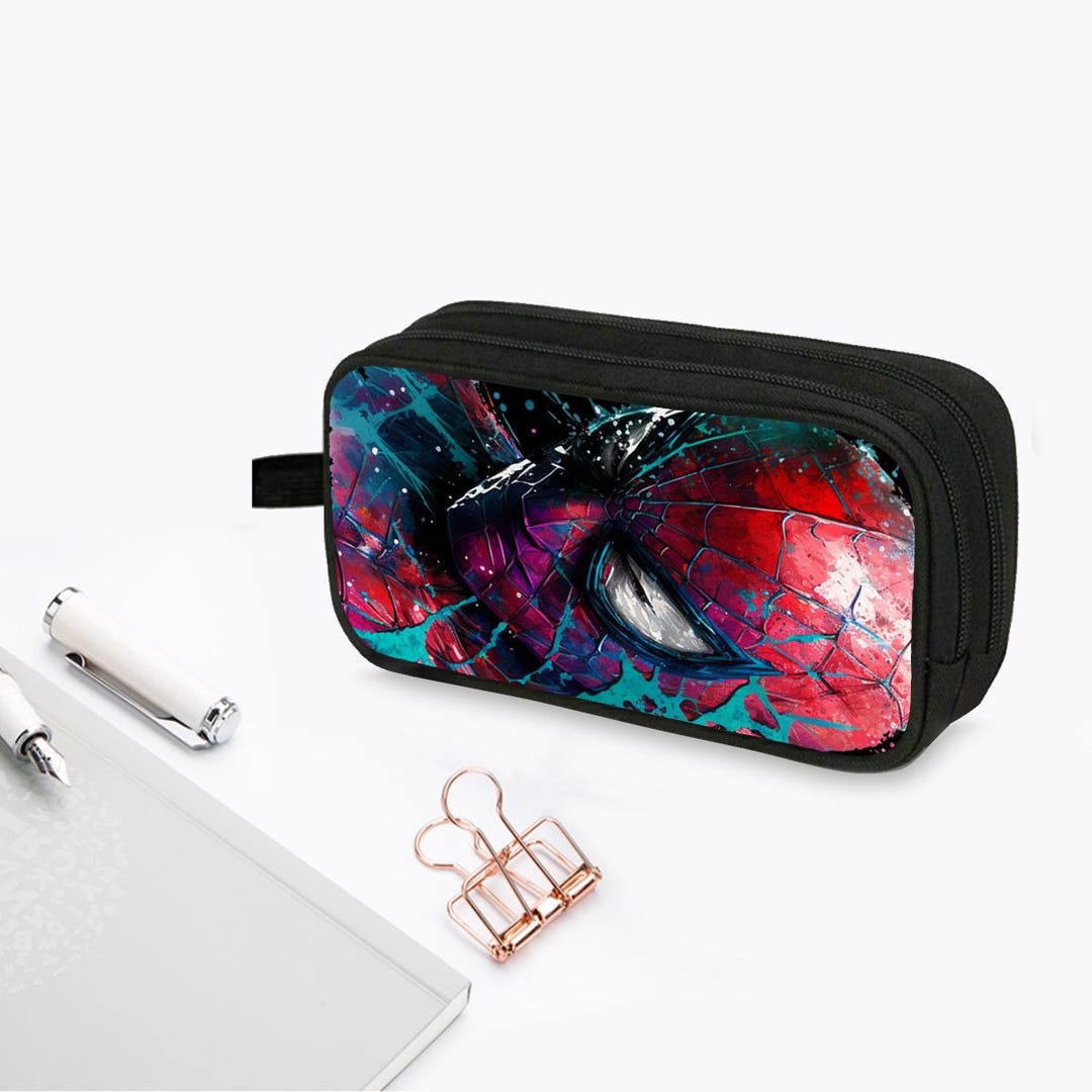 Spiderman Splatter Pencil Case - Etsy