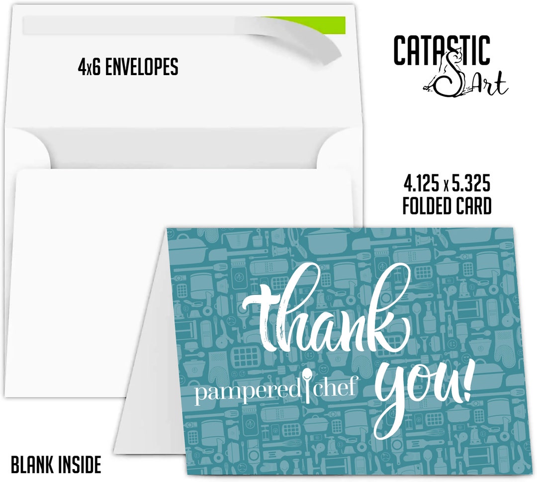 Pampered Chef Thank You Cards - Etsy