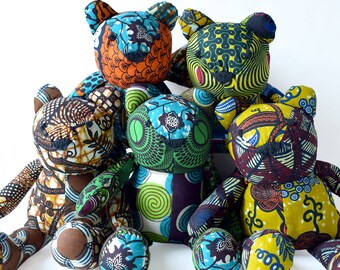 Patchwork teddy bear | Etsy