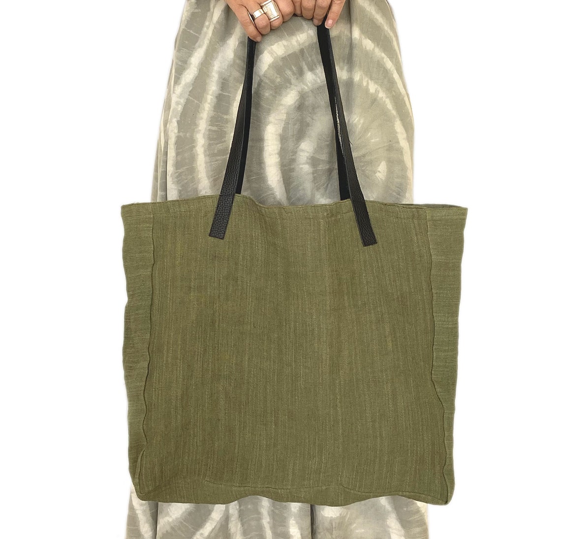 Ecological Tote Bag Made of Natural Dyeing With Clay and | Etsy