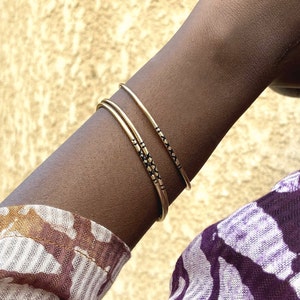 Pretty African Ethnic Bracelet in Brass, a Handmade Tuareg Ethnic ...
