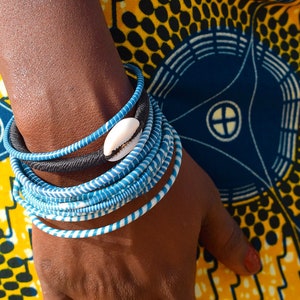 Cowrie Bracelet, Soft African Jewel With Natural Cowrie Shell on ...