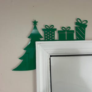Christmas Door Topper, Door Hanger, Xmas Door Topper, Door Corner Decor ...