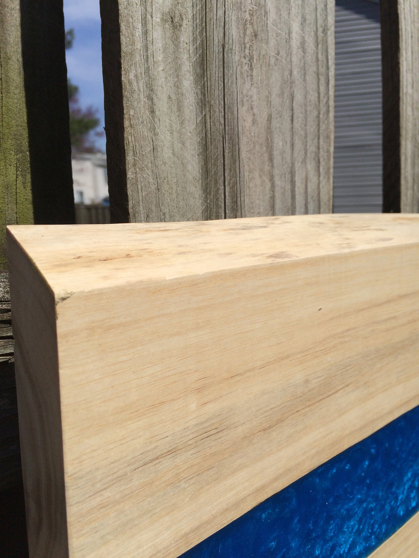 Live Edge Wood With Resin River Epoxy River Blue Resin Art | Etsy