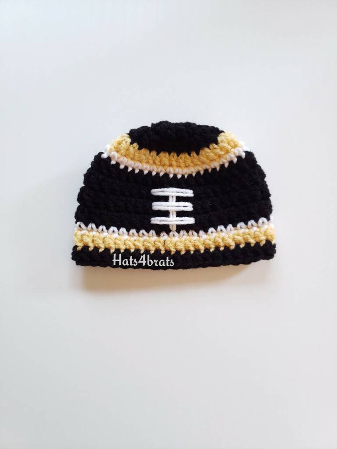 New Orleans Saints Baby Hat, Crochet Saints Hat, New Orleans Saints ...