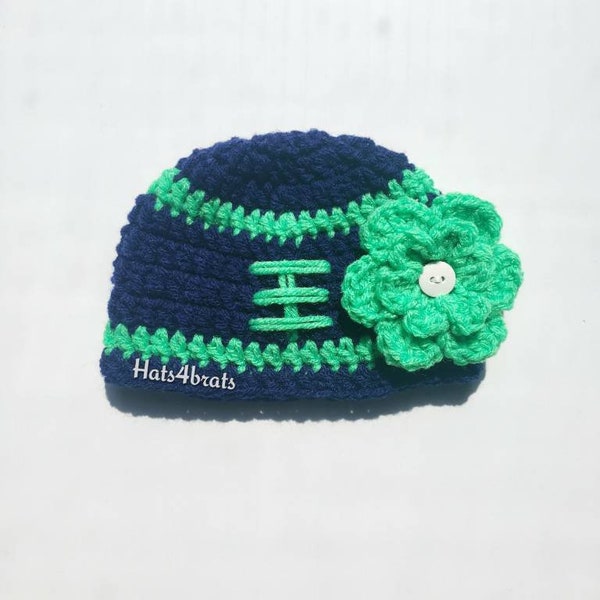 Seahawks Crochet Hat - Etsy