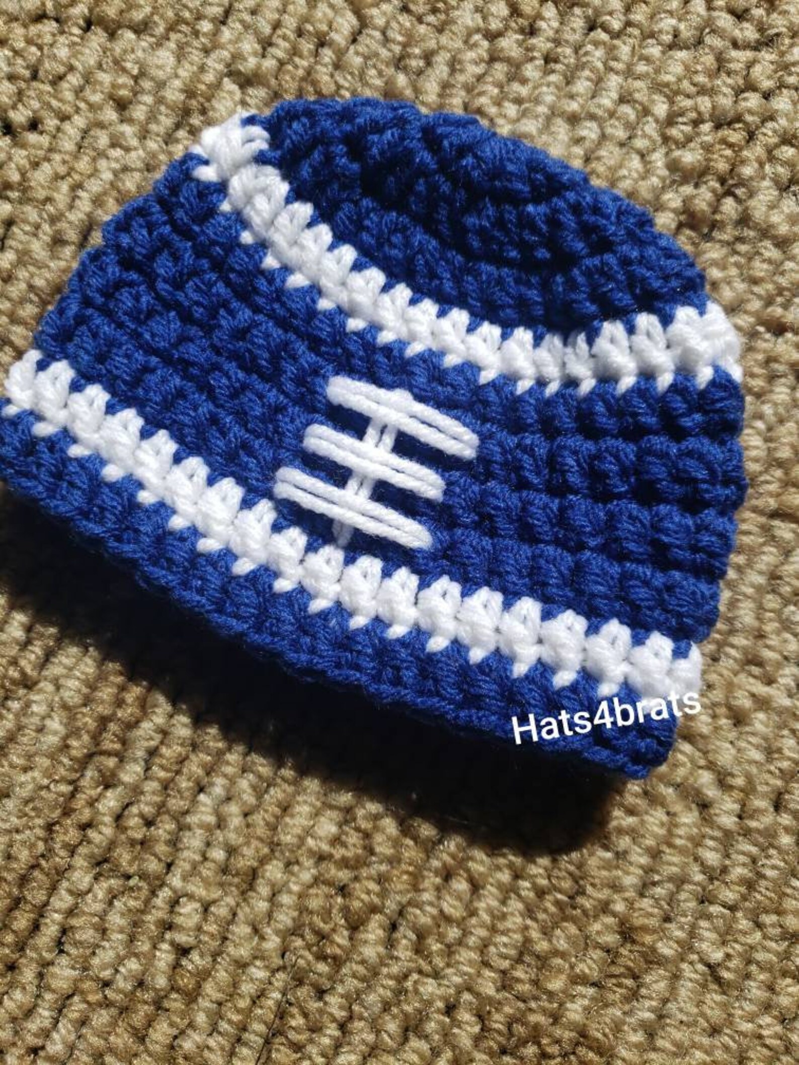 Baby Indianapolis Colts Hat, Crochet Colts Hat, Indianapolis Colts ...
