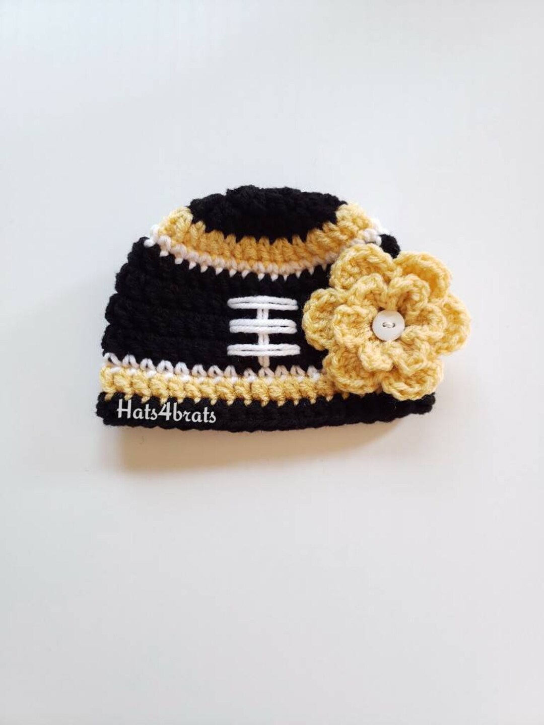 New Orleans Saints Baby Hat, Crochet Saints Hat, New Orleans Saints ...