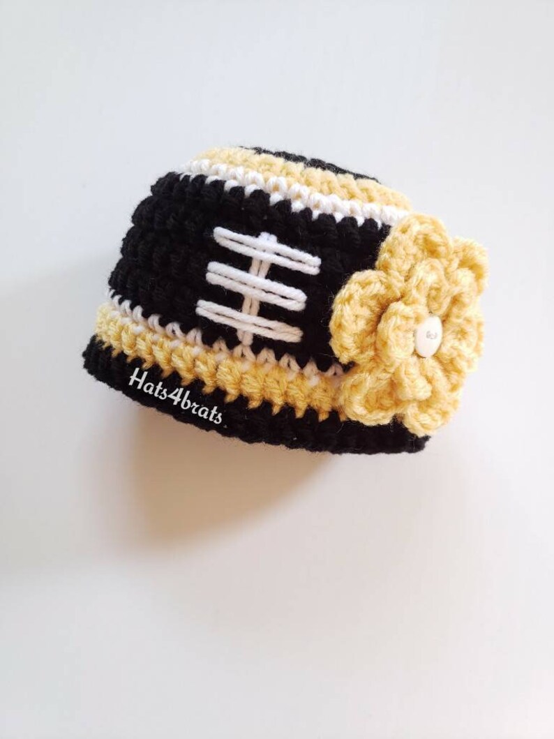 New Orleans Saints Baby Hat, Crochet Saints Hat, New Orleans Saints ...