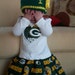 Baby Girls Green Bay Packer Hat, Crochet Football Hat, Baby Football ...