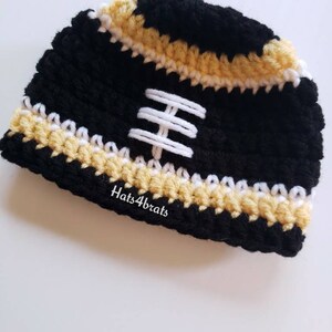 New Orleans Saints Baby Hat, Crochet Saints Hat, New Orleans Saints ...