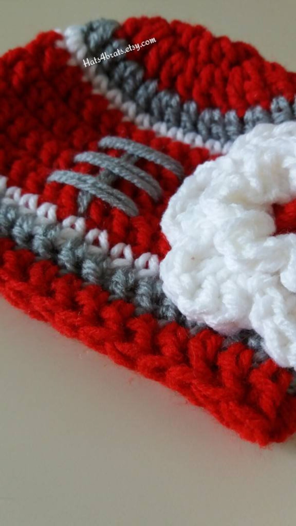 Ohio State Baby Girl's Hat, Ohio State Crochet Hat, Football Hat ...
