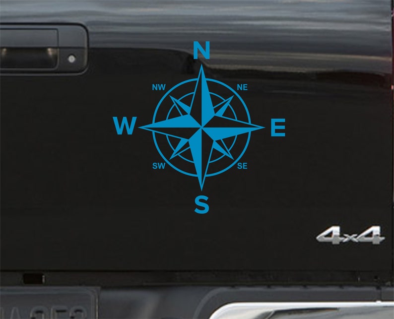 Compass Sticker Wall Art Vehicle Decal off Road - Etsy