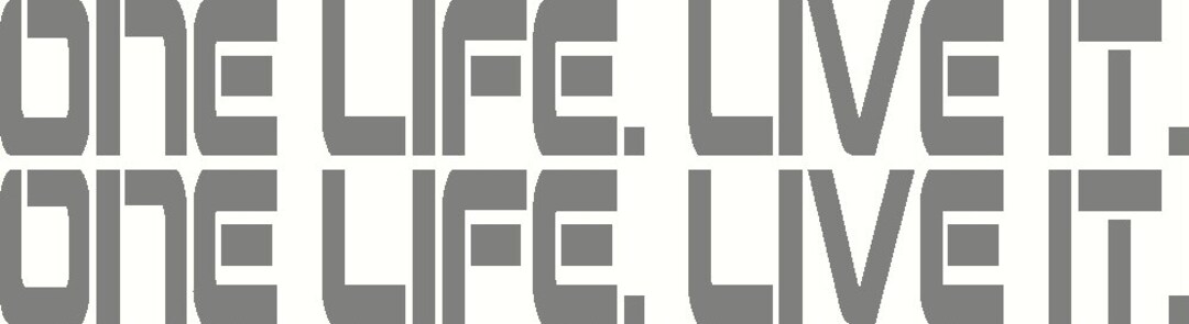 One Life Live It, Sticker Decal Funny Car/window Camel Trophy, Land ...