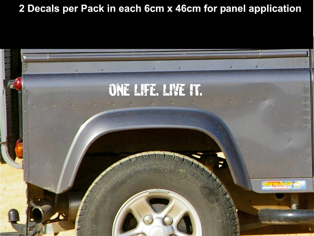 One Life Live It, Sticker Decal Funny Car/window Camel Trophy, off Road ...