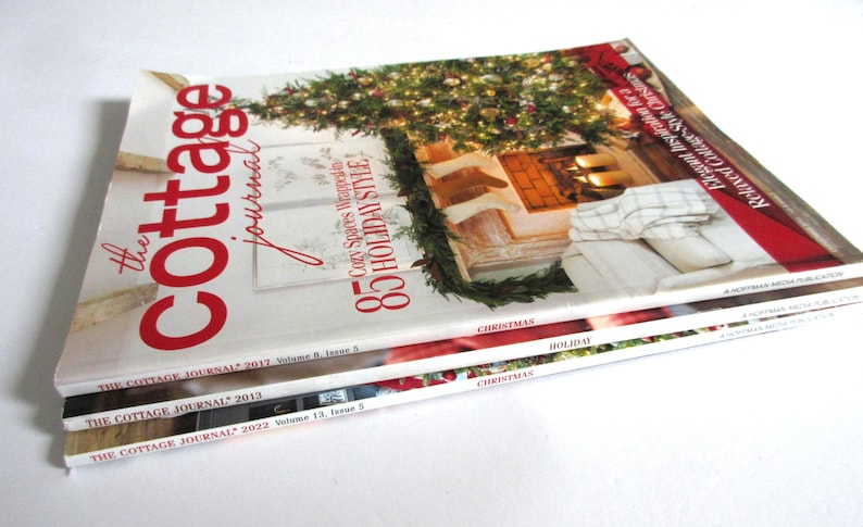 Vintage Home Decorating Magazines: Christmas Holiday Cottage Journals ...