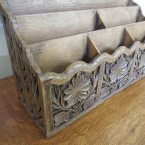 Vintage Lerner New York Faux Wooden Desk Organizer Compartmentalized ...