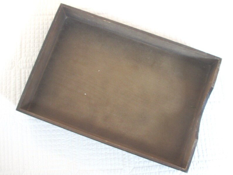Vintage Wooden Paper Tray in Box Desk Organizer in and Out Box - Etsy
