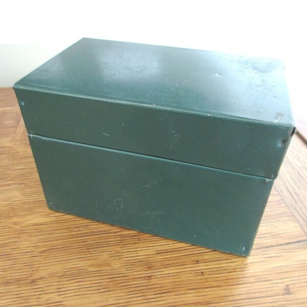 Metal Recipe Box - Etsy