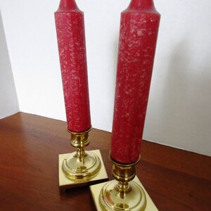 Vintage Set of Two Pwf Brass Candlesticks Short Brass Candle Holders ...