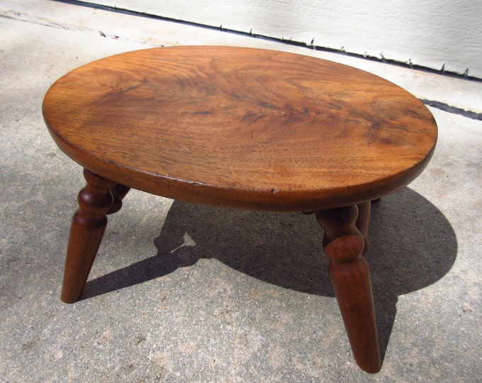 Vintage Walnut Solid Wood Stool Bench Small Stool Small Bench - Etsy