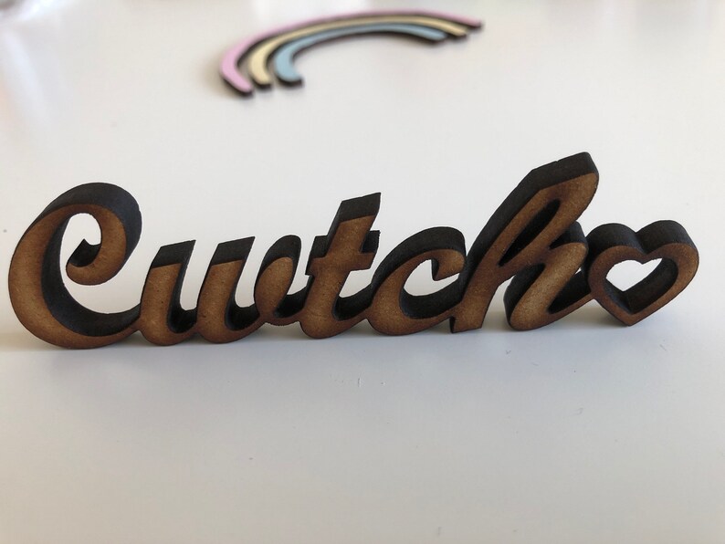 Freestanding Small Cwtch Sign - Etsy UK