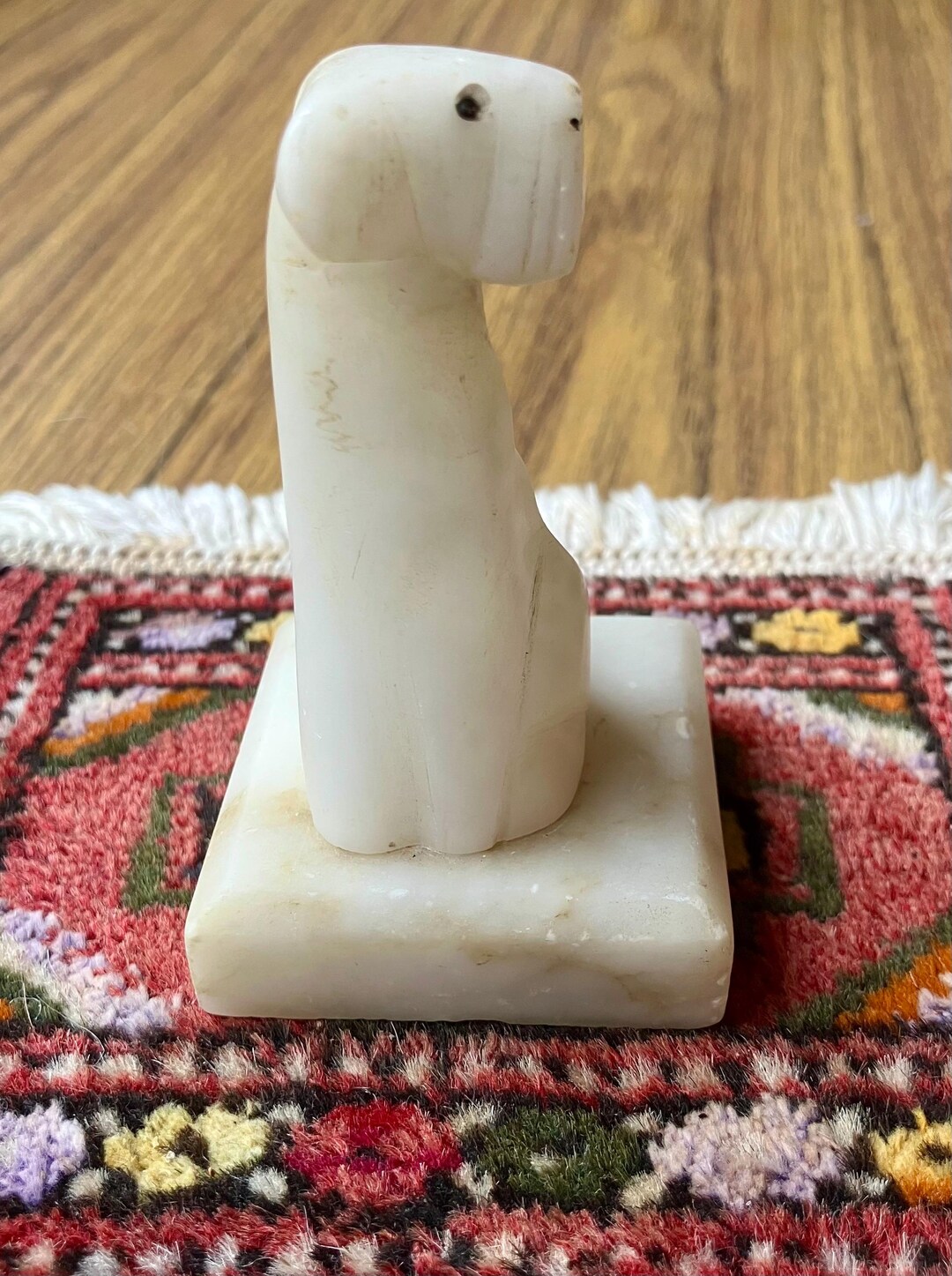 Italian Alabaster Dog Sculpture - Etsy