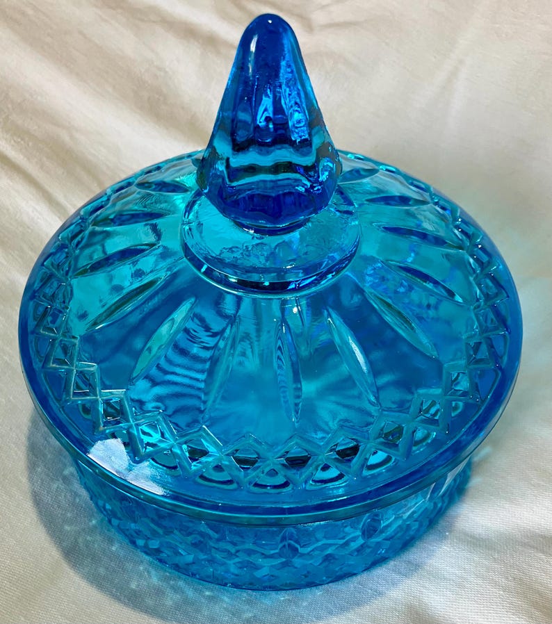 Mid Century Indiana Glass Princess Candy Dish With Lid - Etsy